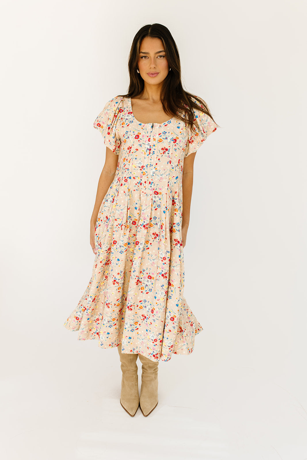 doe zipper midi dress // floral *zoco exclusive* – shop zoco
