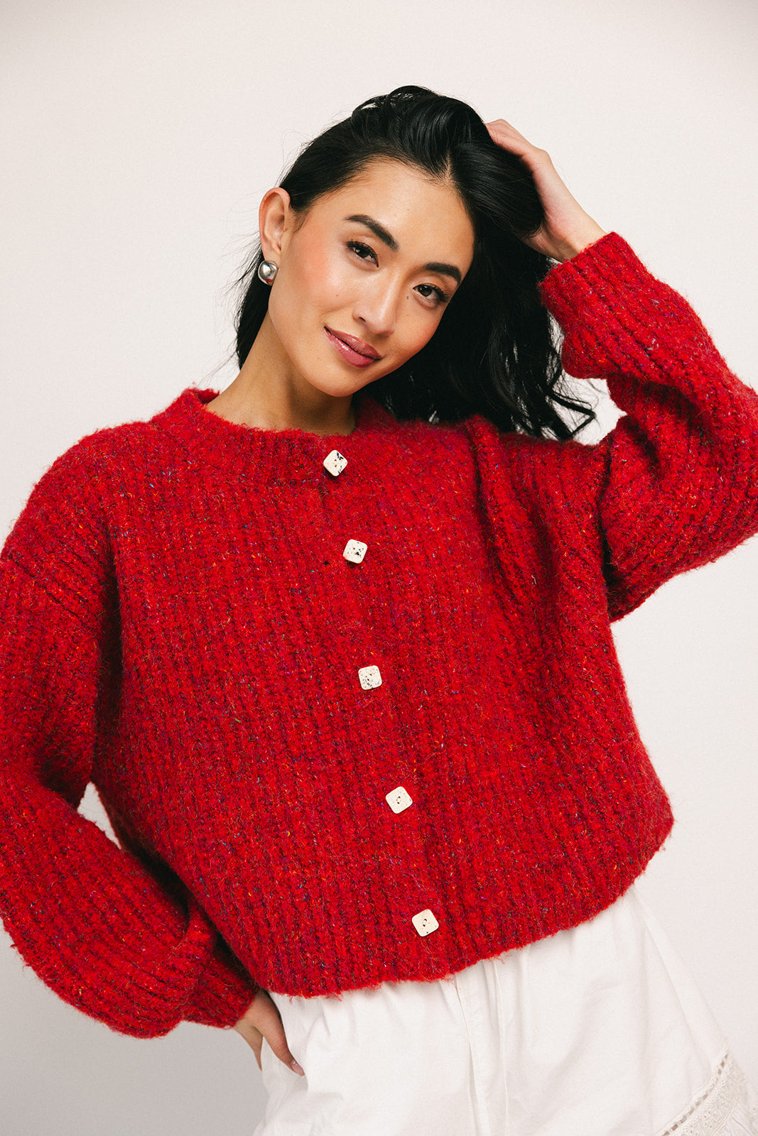 quincy cardigan // red *restocked* – shop zoco