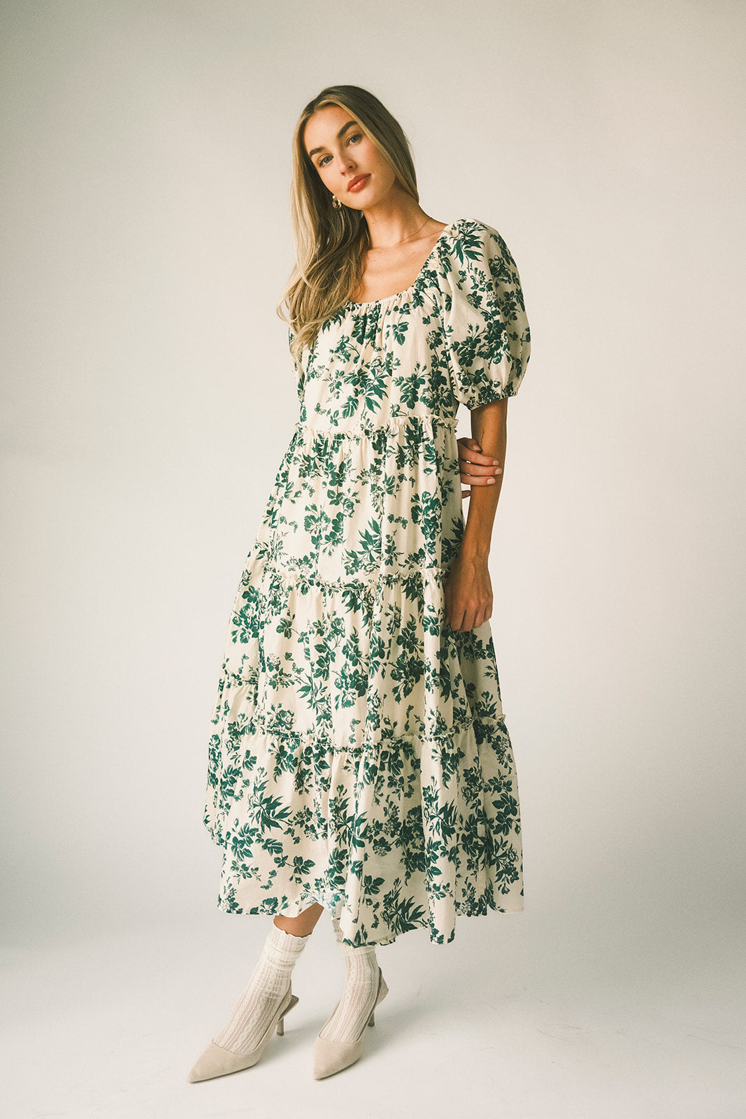 daymaker dress // green floral *zoco exclusive* – shop zoco
